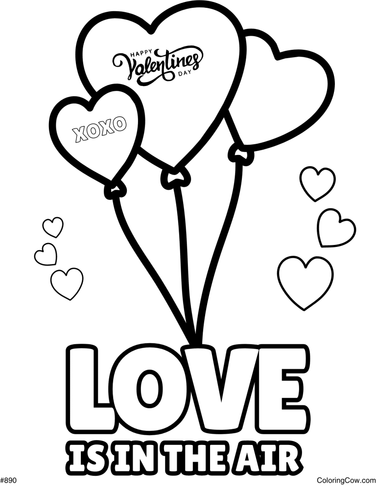 Adult Valentines Day Coloring Page