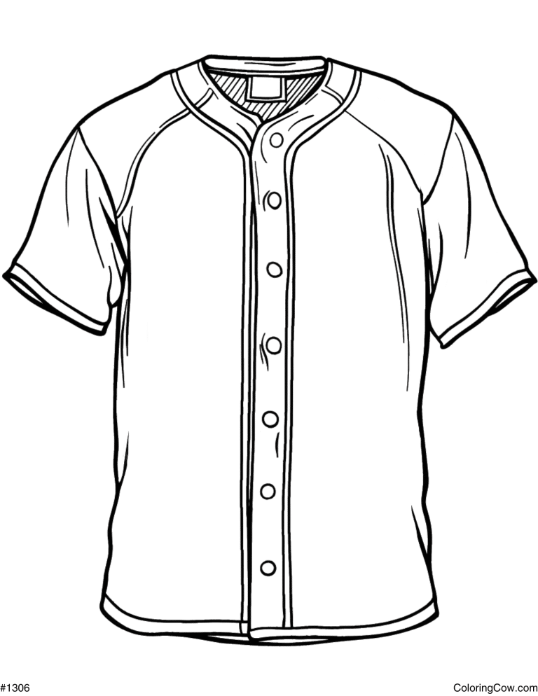 Baseball Player Coloring Page