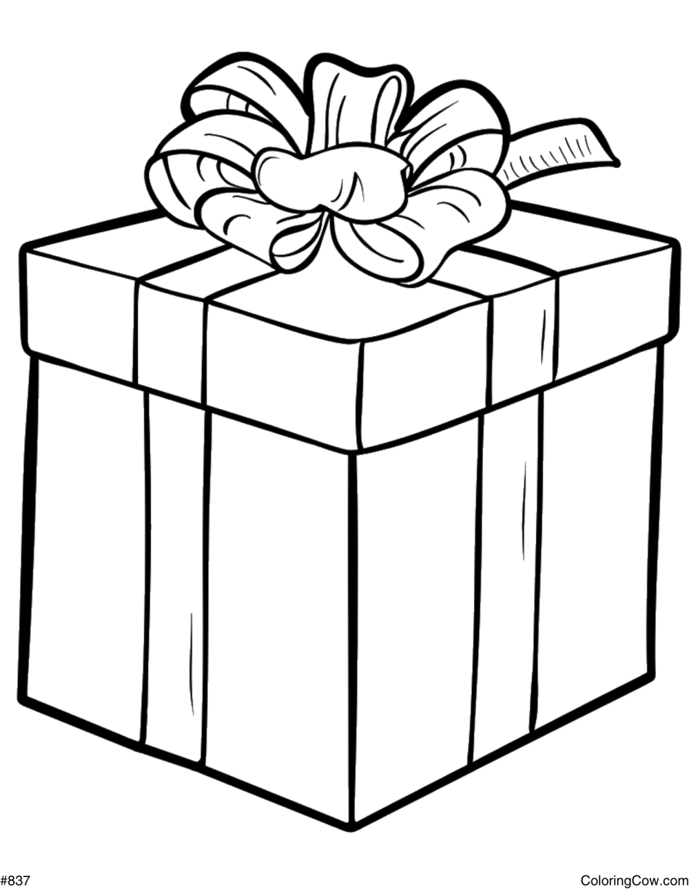 Christmas Present Coloring Page