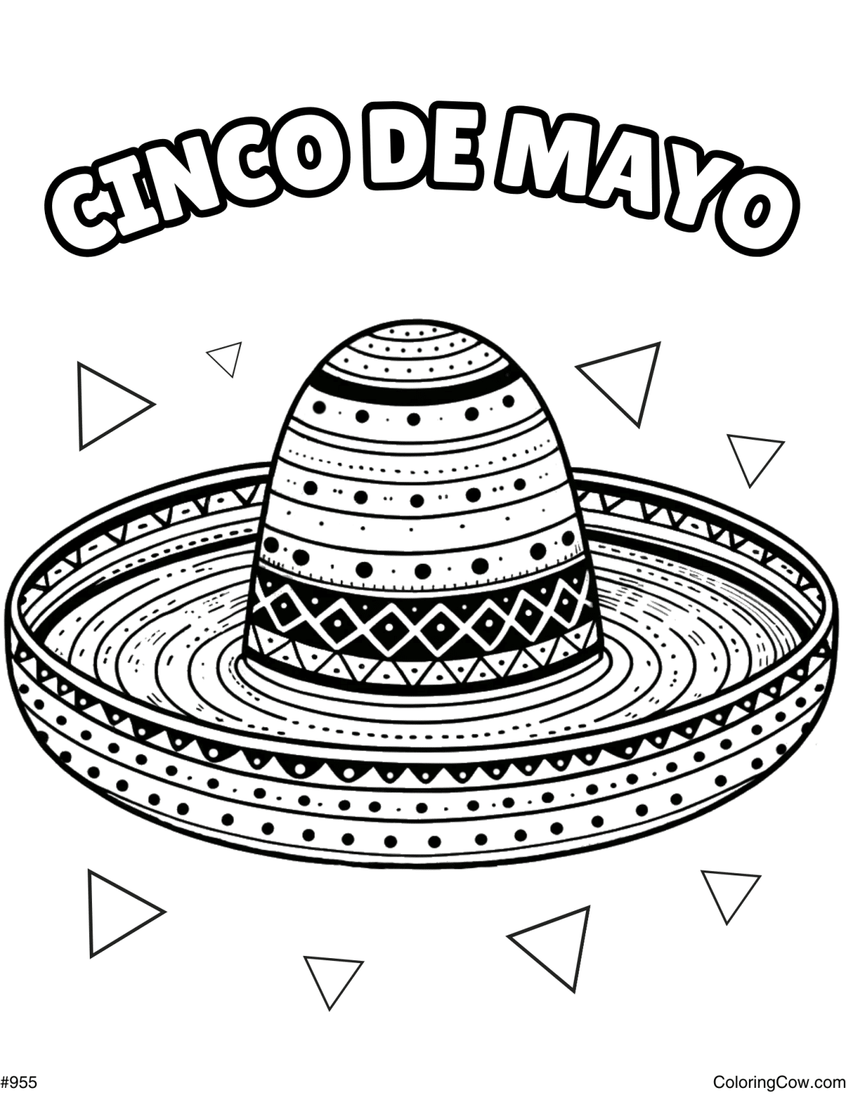 Cinco De Mayo Pinata Coloring Page
