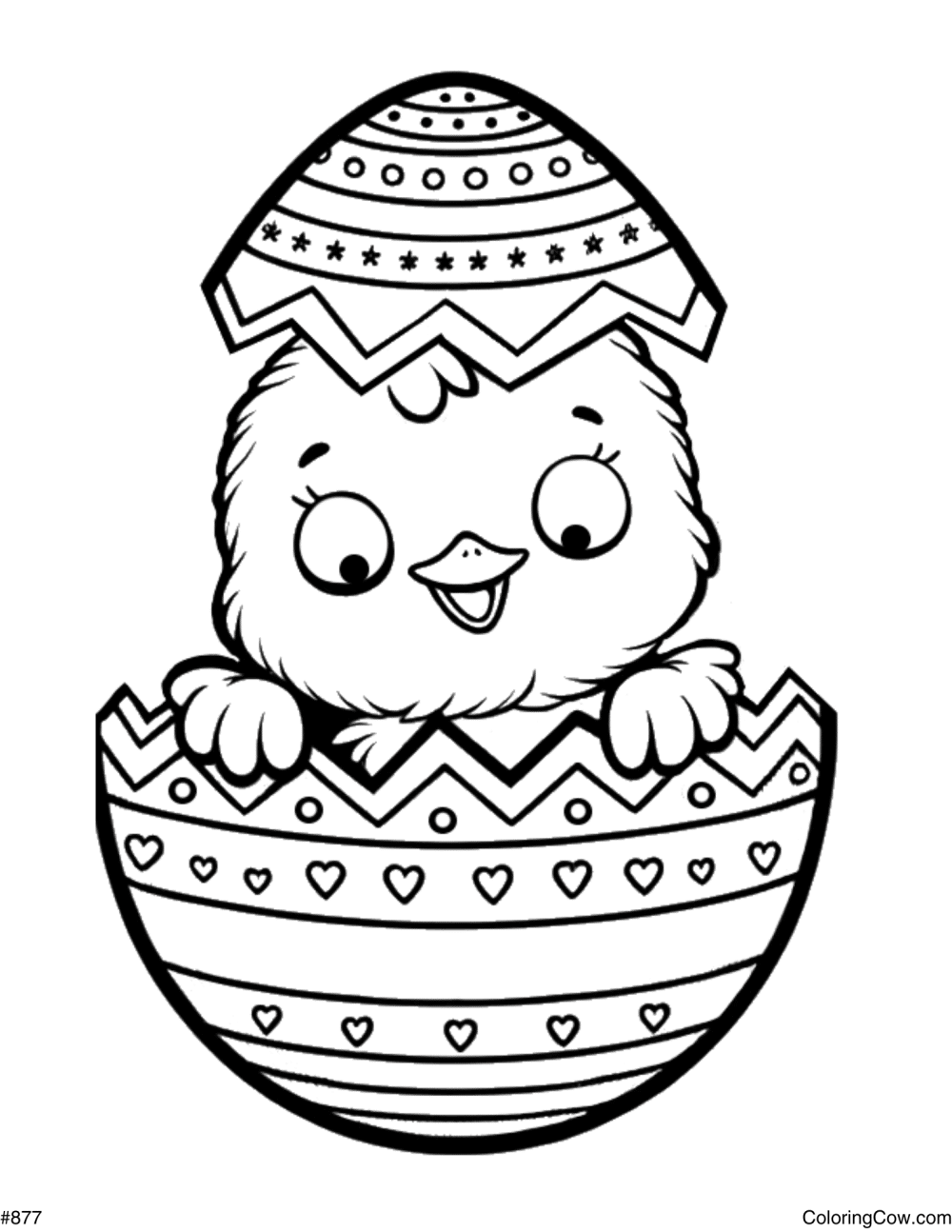 Easter Chick Coloring Page