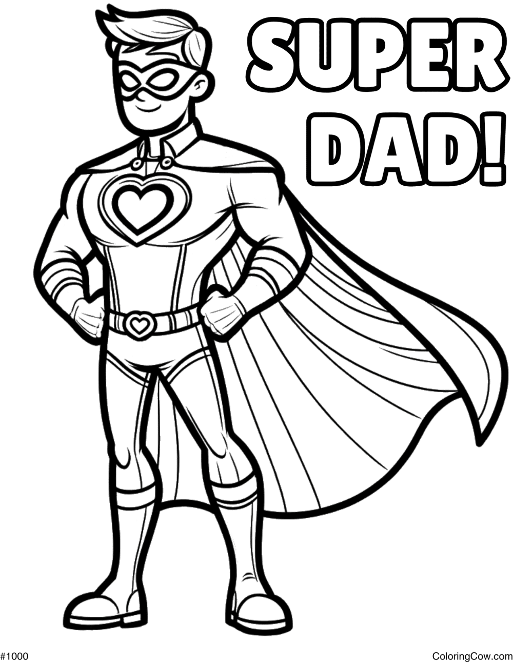 Father's Day Certificate Coloring Page