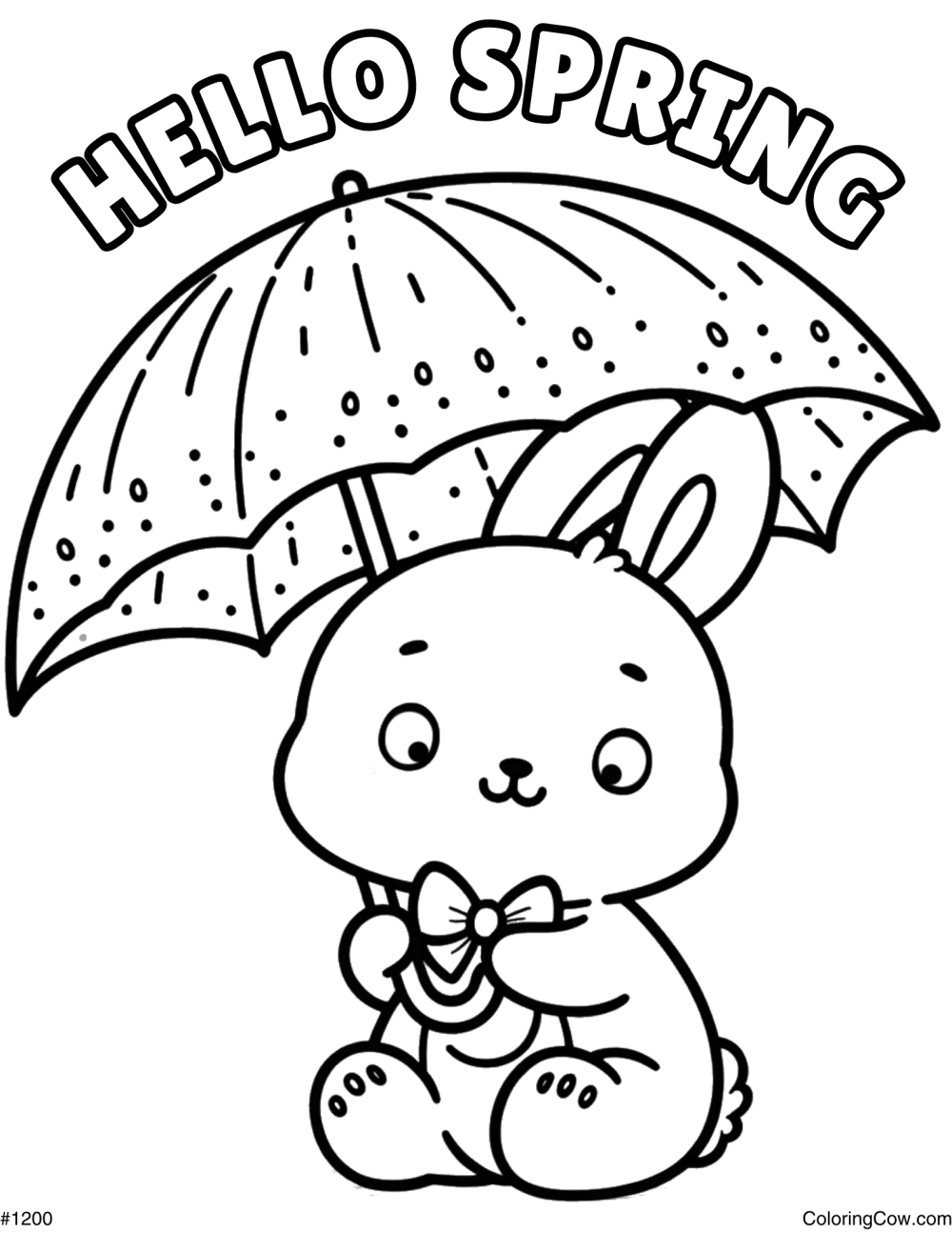 Spring Coloring Page