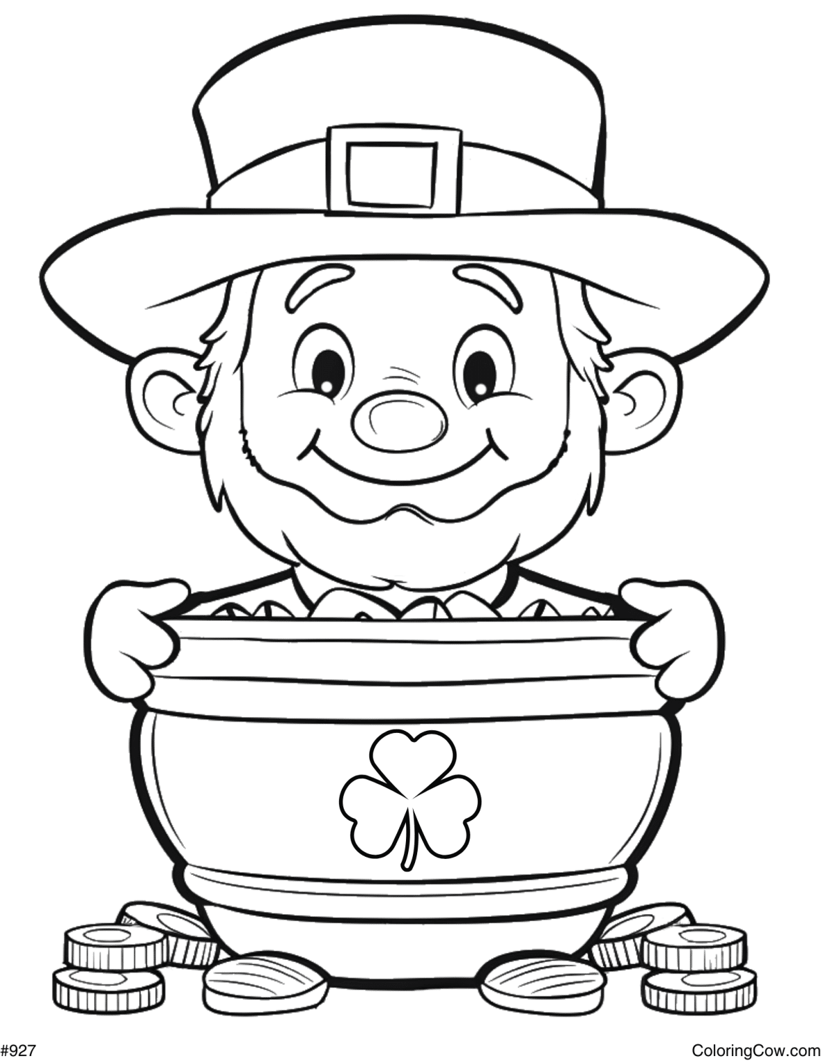 St. Patrick's Day Hat Coloring Page