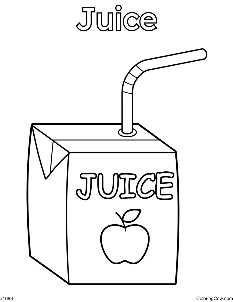 Juice Coloring Page