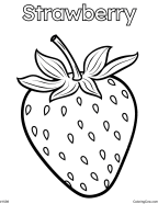 Strawberry Coloring Page