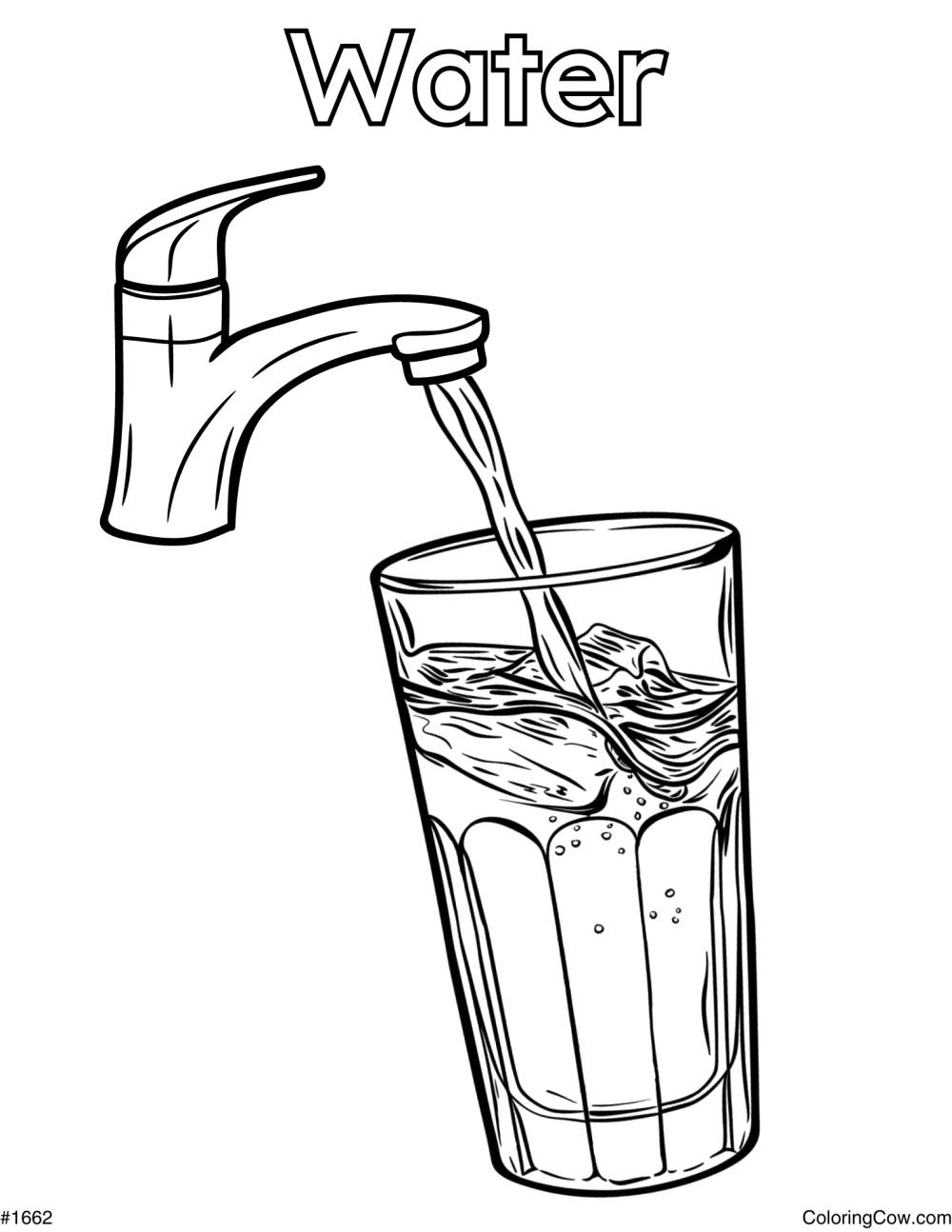 Milk Coloring Page