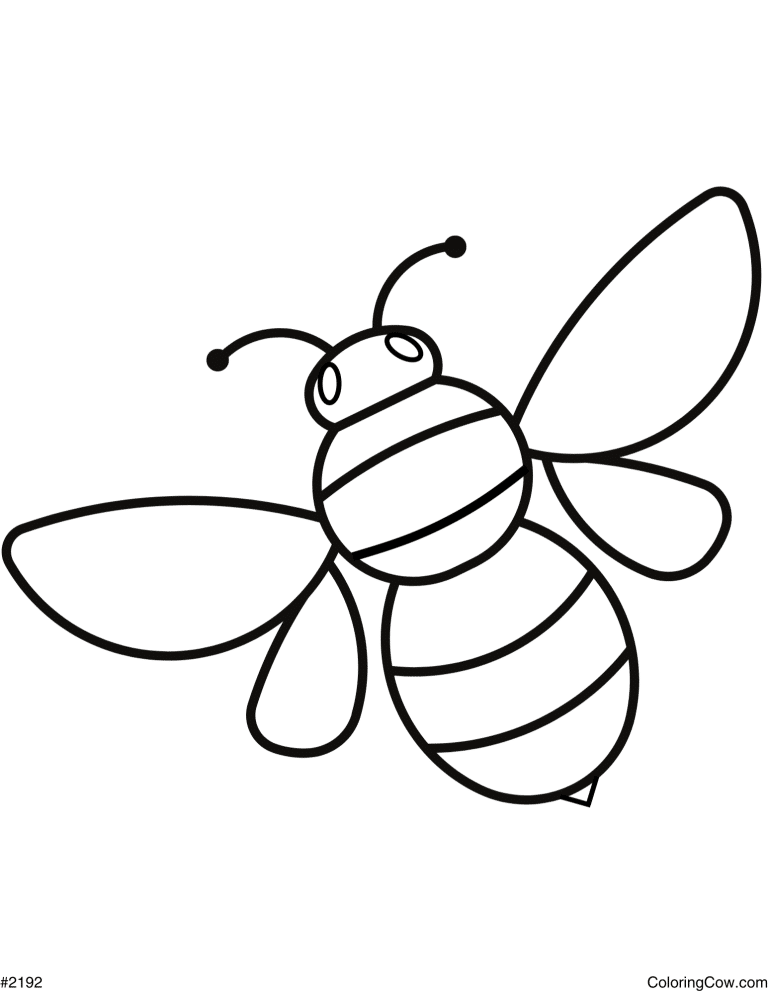 Bee Coloring Page