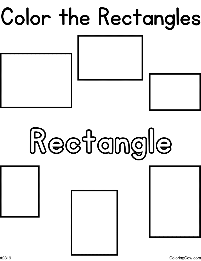 Color the Rectangles Coloring Page