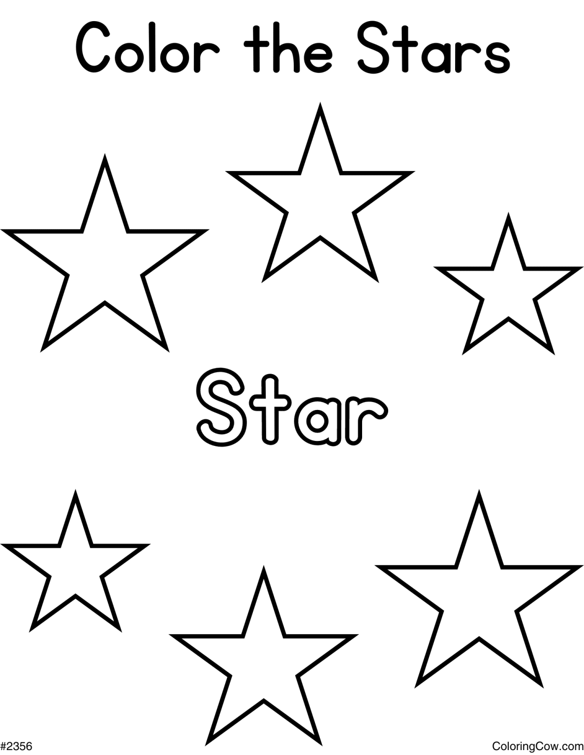 Color the Stars Coloring Page