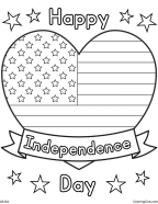 Independence Day Coloring Page