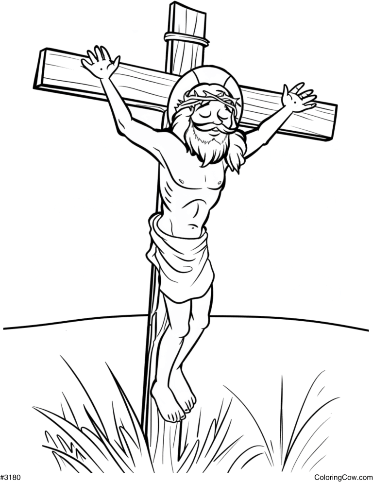 Jesus Is My Superhero Coloring Page