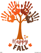Fall Tree Handprint Craft