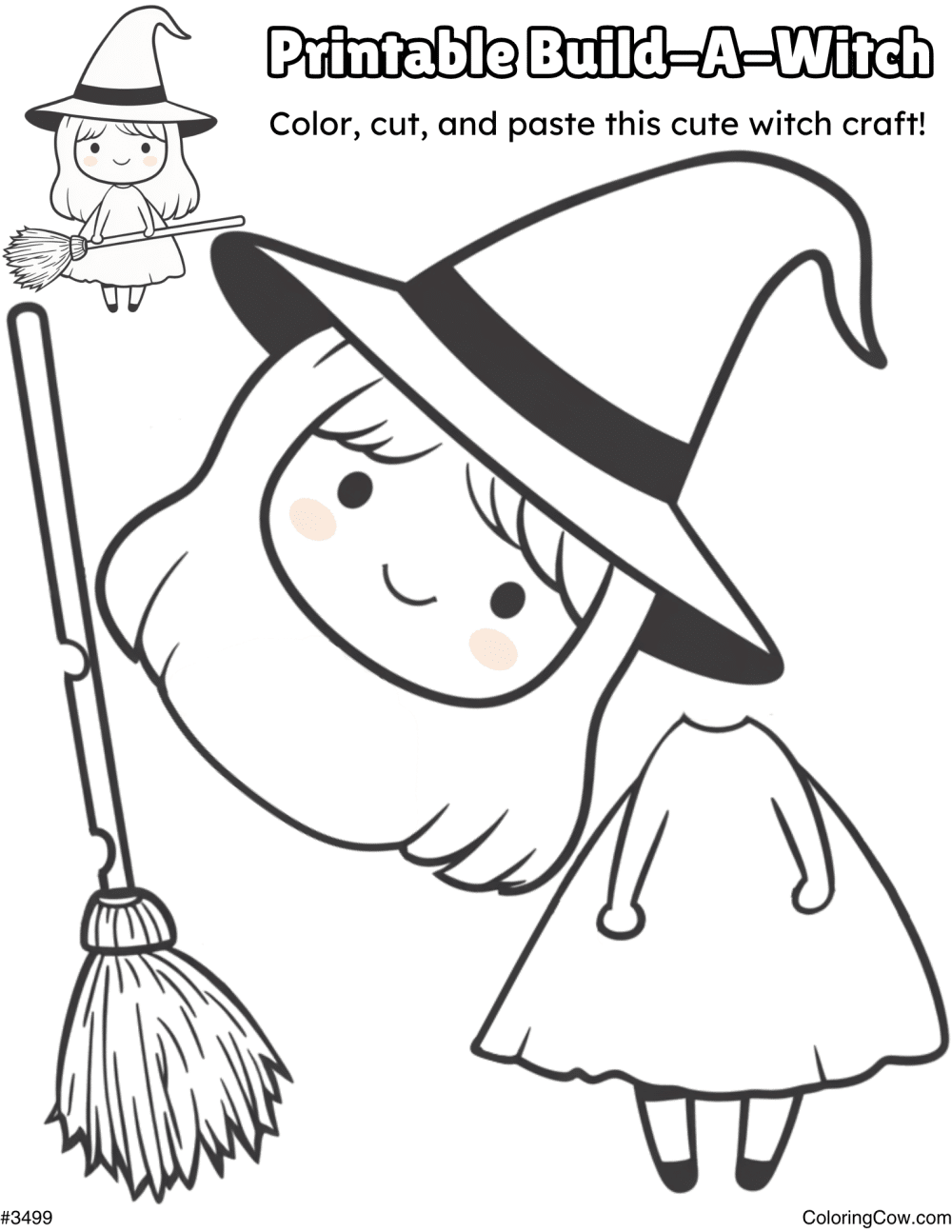 Halloween Unicorn Coloring Page