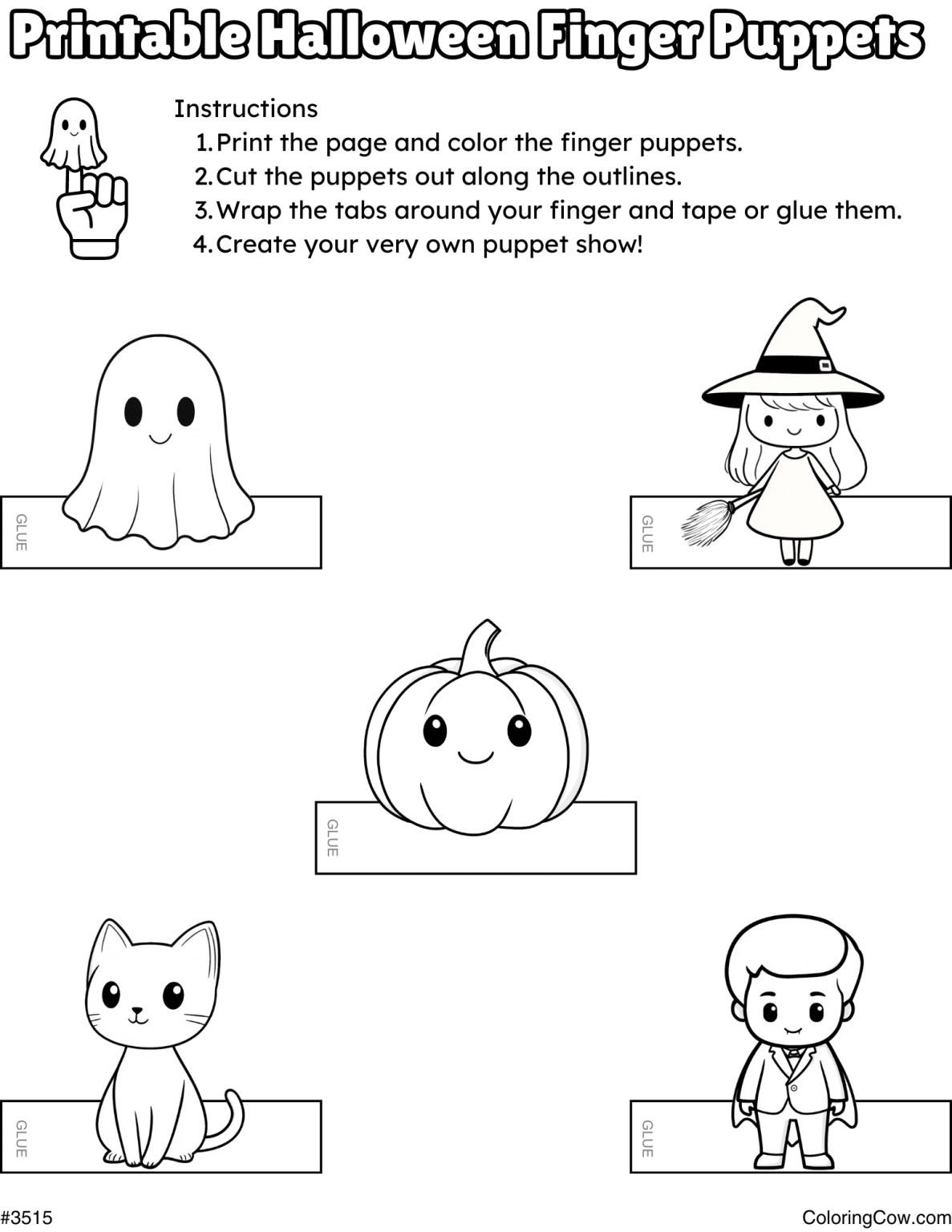 Halloween Finger Puppets