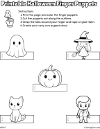 Halloween Finger Puppets