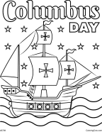 Columbus Day Coloring Page