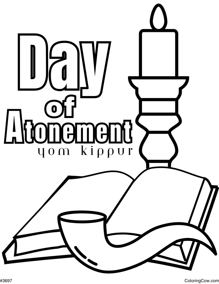 Day of Atonement Coloring Page