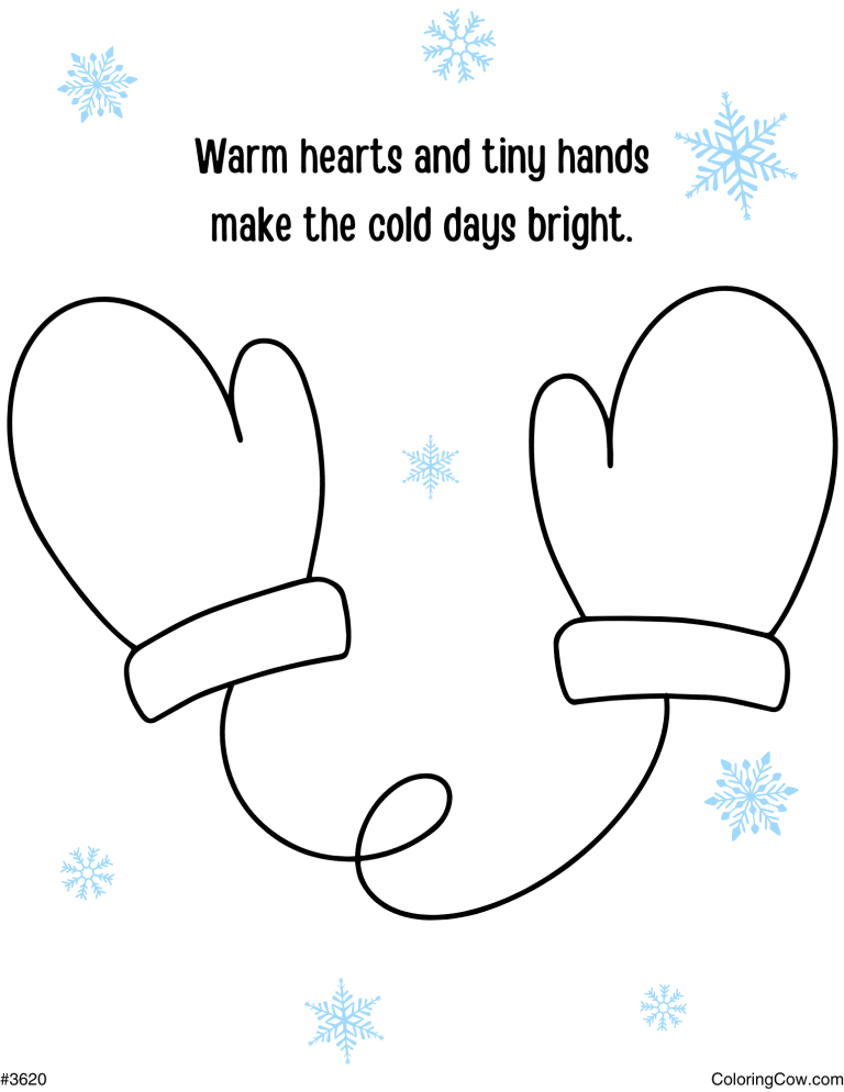 Winter Handprint Craft Winter Handprint Craft