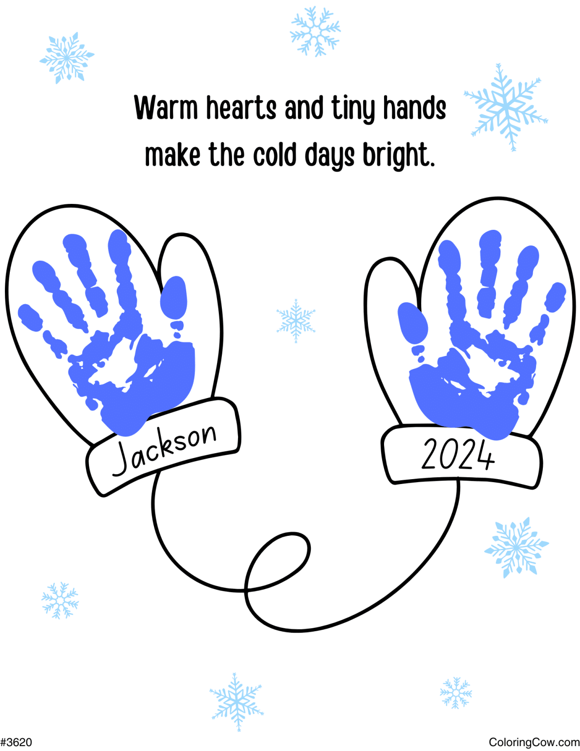 Winter Handprint Craft