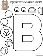 Uppercase Letter B Bear Craft