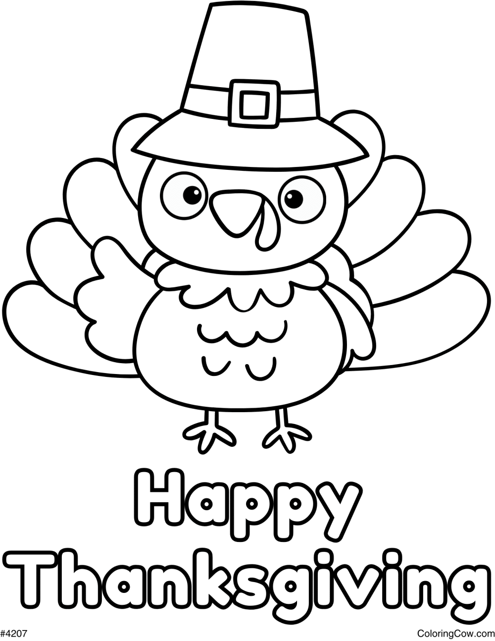 Easy Coloring Pages - Coloring Cow