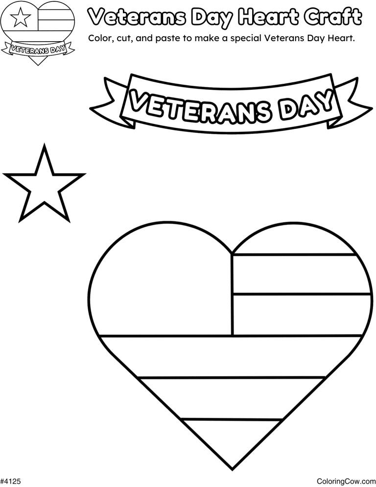 Veterans Day Heart Craft
