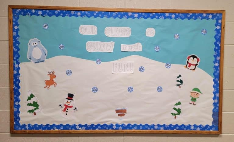 Winter Bulletin Board Decorations Set