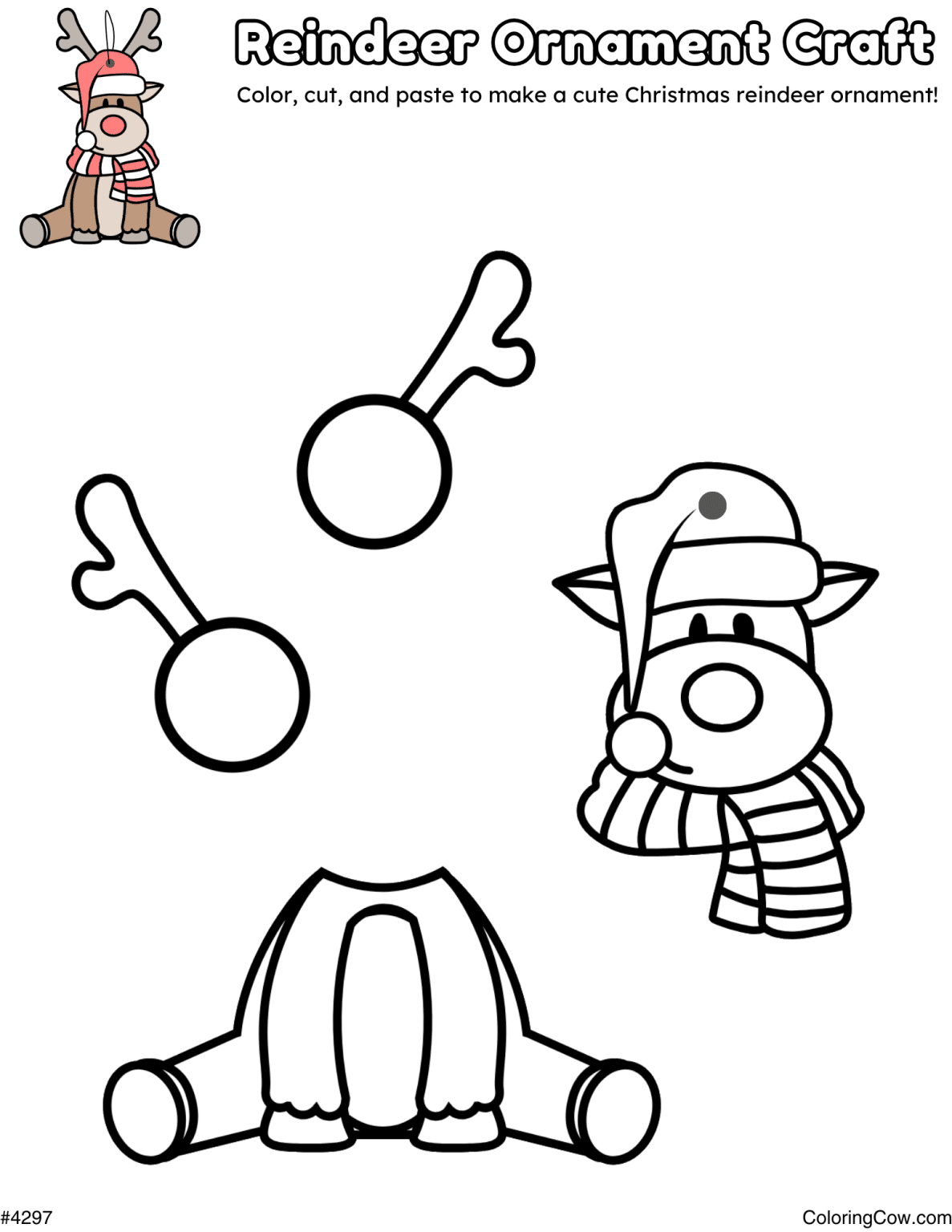 Christmas Reindeer Ornament Craft