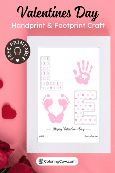 Valentine's Day Handprint & Footprint Craft