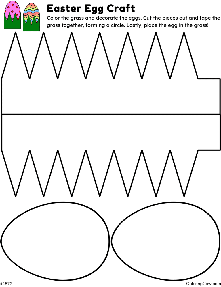 Free Printable Crafts for Kids - Coloring Cow