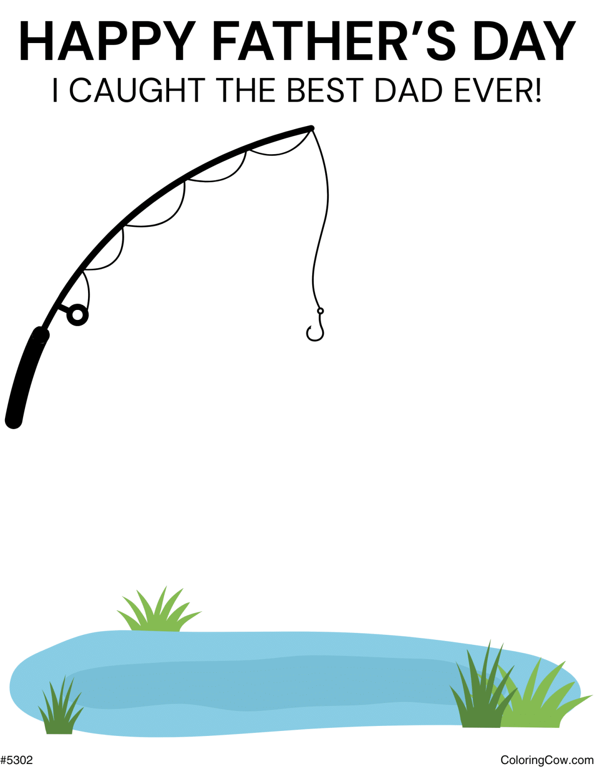 Father's Day Fishing Handprint Craft