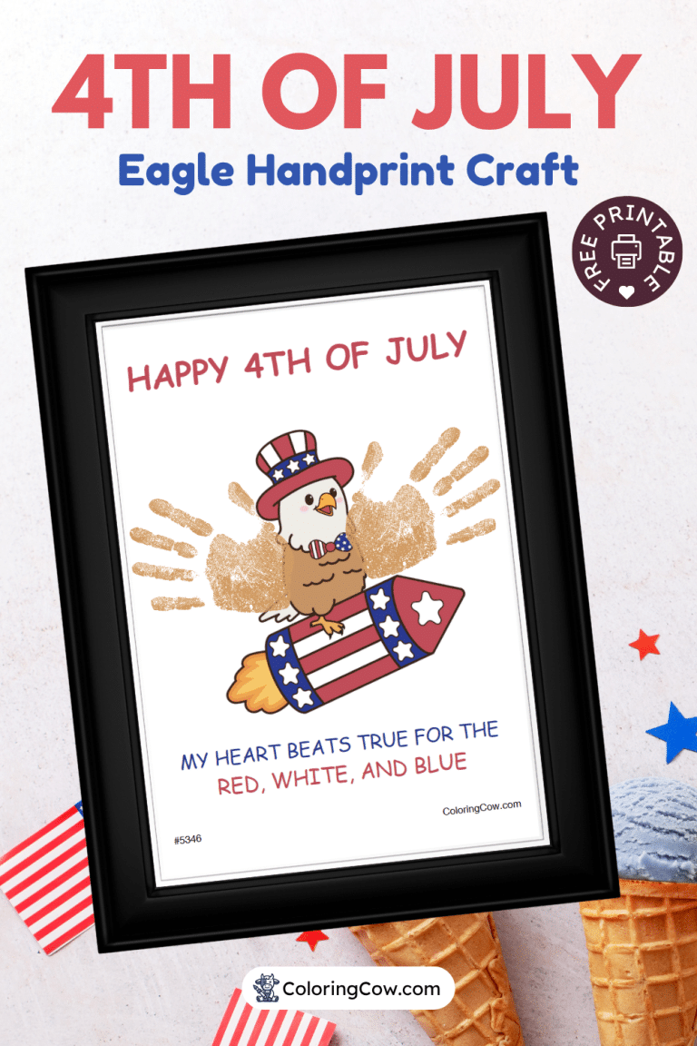 4th of July Eagle Handprint Craft