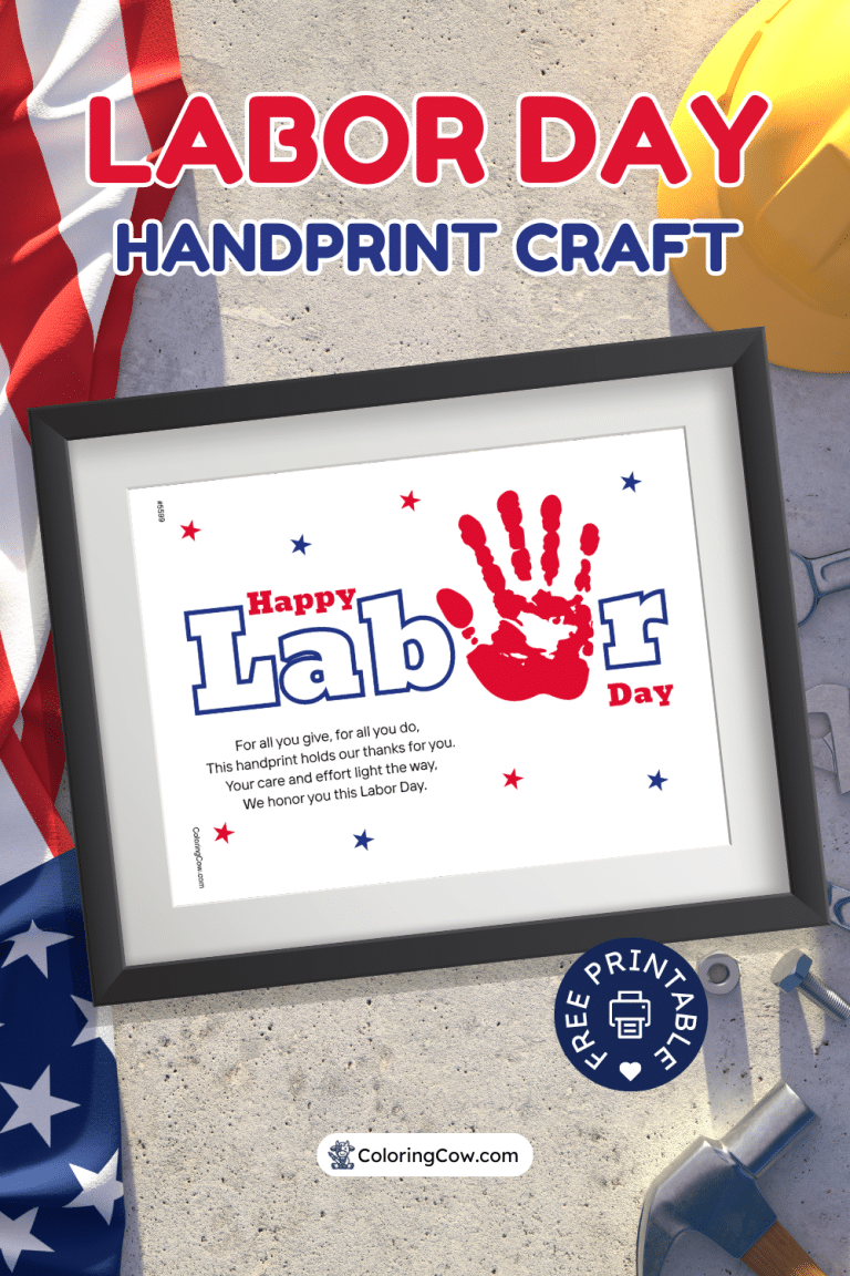 Happy Labor Day Handprint Craft