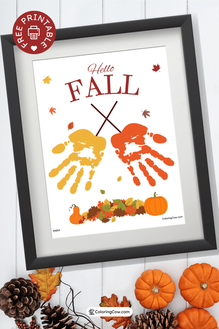 Hello Fall Handprint Craft