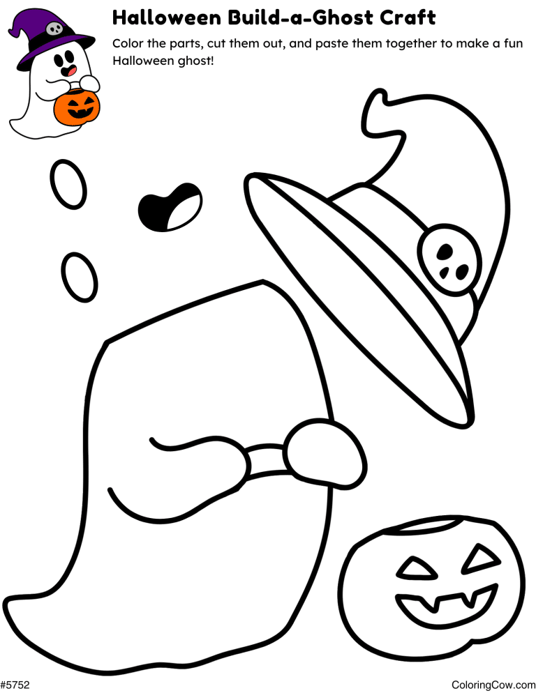 Halloween Build-a-Ghost Craft