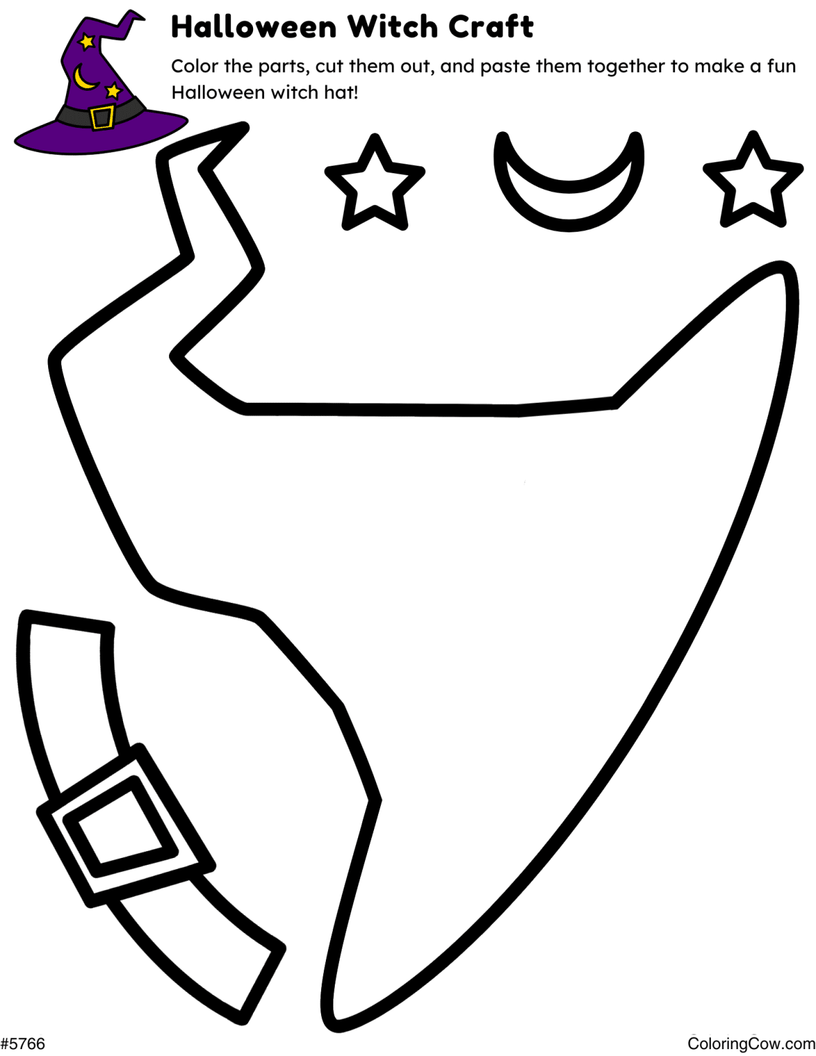 Halloween Witch Hat Craft