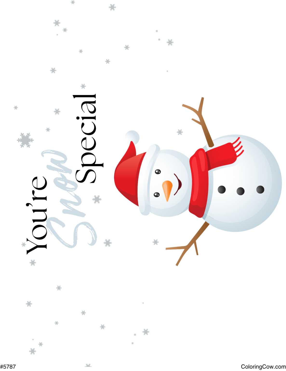 Winter Snowman Handprint Craft