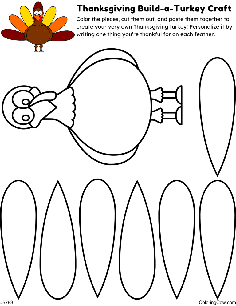 Thanksgiving Build-a-Turkey Craft