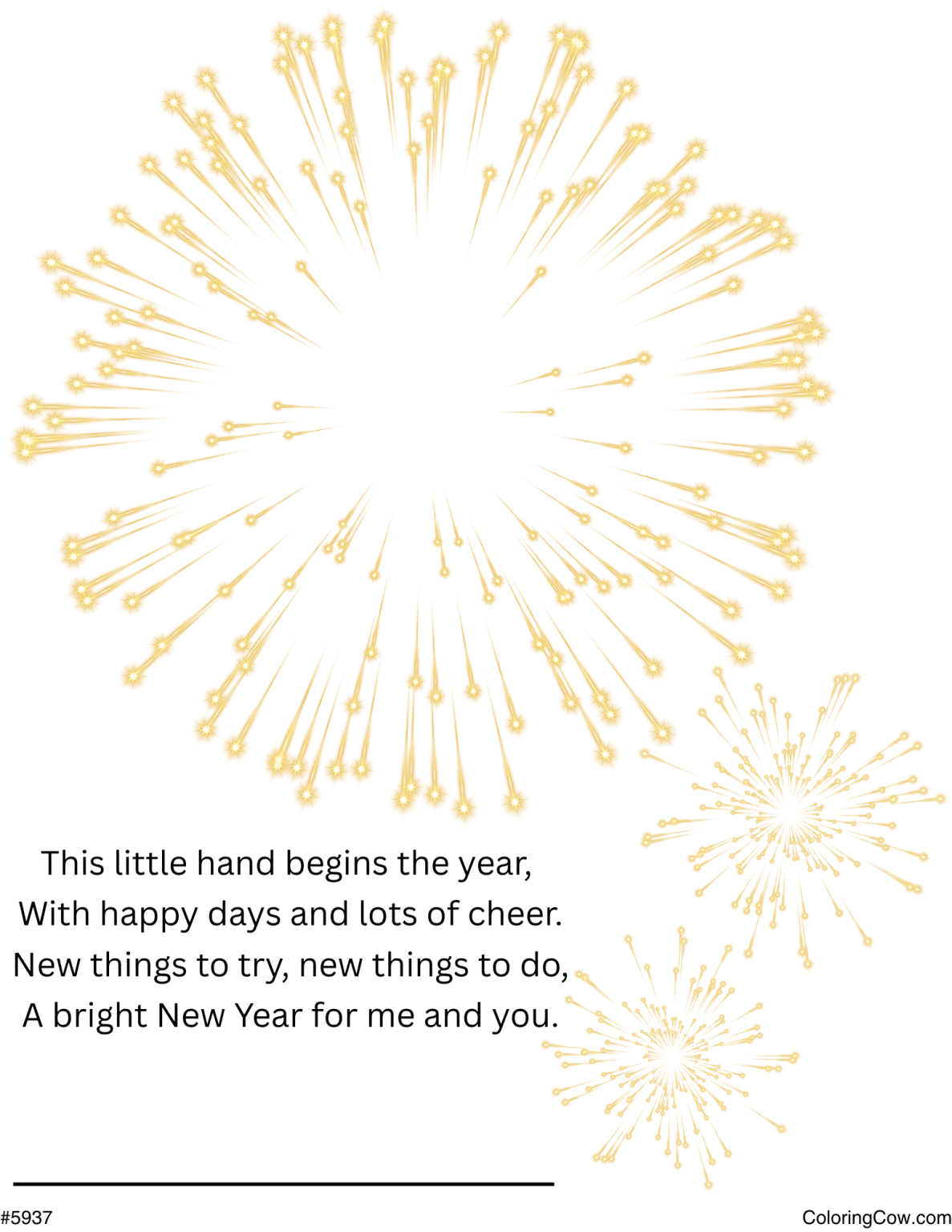 Happy New Year Handprint Craft