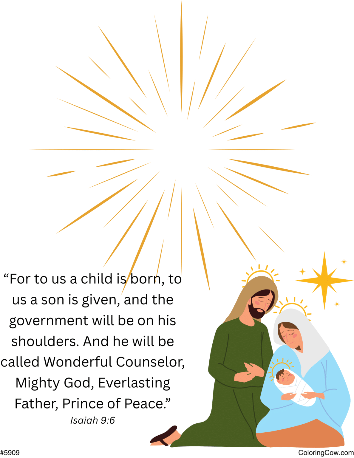 Nativity Scene Handprint Craft